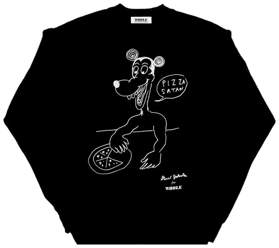 Buy WHOLE Pizza Satan Crew 'Black' - PIZ CSS BLAC | GOAT