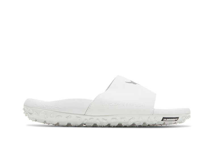 Buy Under Armour Project Rock Slides 'White' - 3023762 101 | GOAT