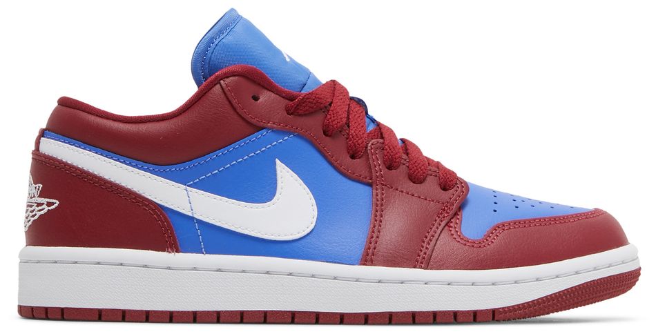 Buy Wmns Air Jordan 1 Low 'Deep Red Blue' - DC0774 604 | GOAT