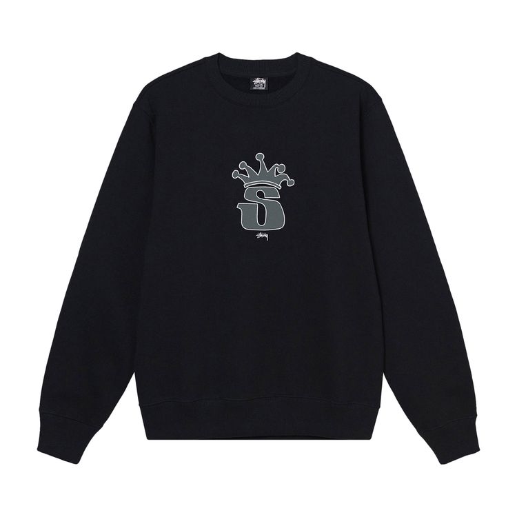 Buy Stussy S Crown Crew 'Black' - 1914755 BLAC | GOAT