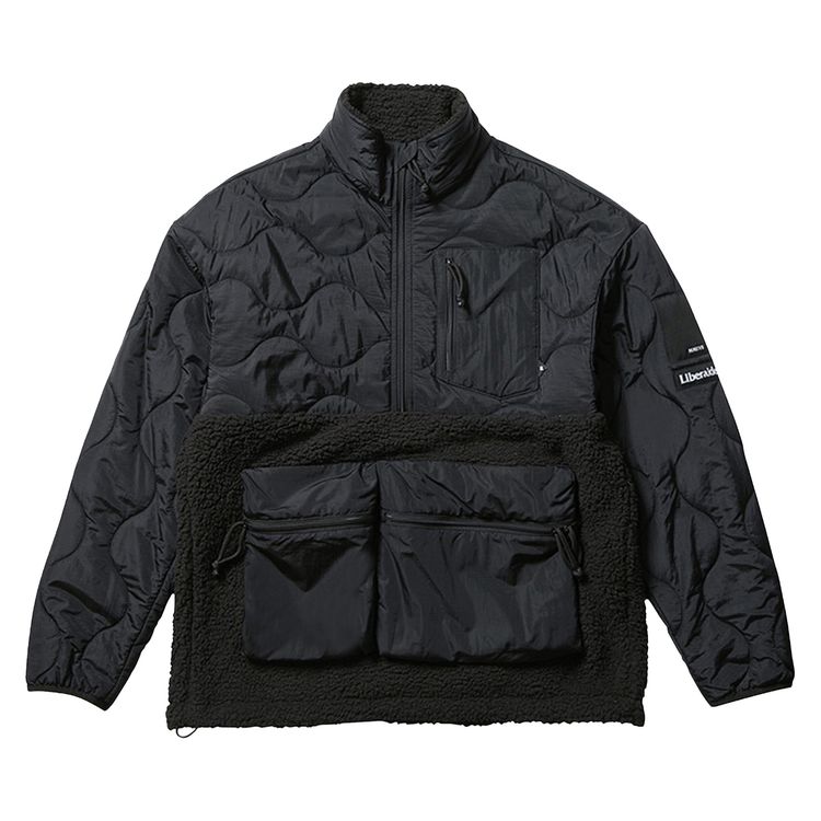 Buy Liberaiders LR Quilted Anorak Jacket 'Black' - 720052103 BLAC | GOAT