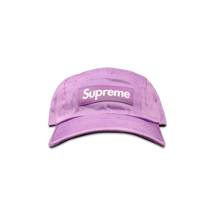 Buy Supreme Washed Chino Twill Camp Cap 'Light Purple' - SS22H106 LIGHT ...