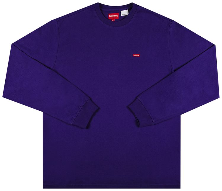Buy Supreme Small Box Long-Sleeve Tee 'Purple' - SS22KN14 PURPLE | GOAT