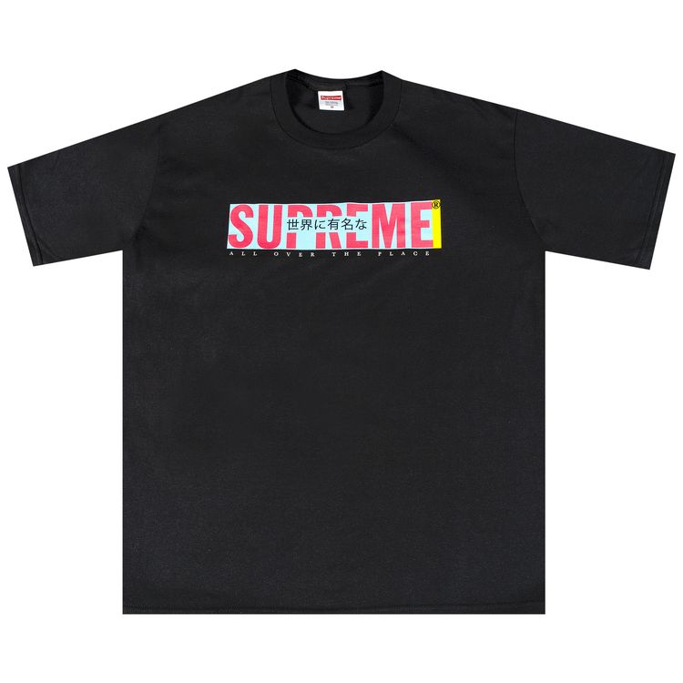 Buy Supreme All Over Tee 'Black' - SS22T44 BLACK | GOAT