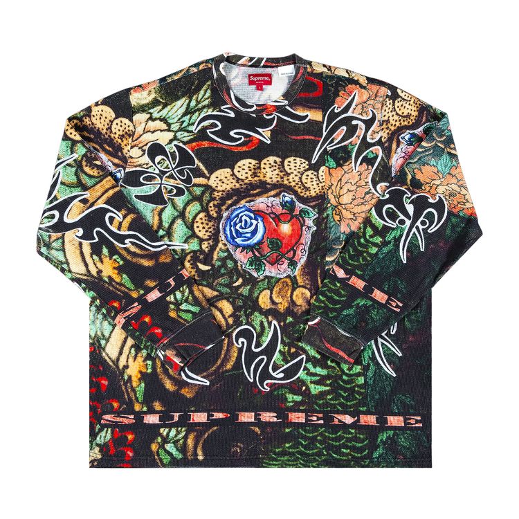 Buy Supreme Sacred Heart Waffle Long-Sleeve Top 'Multicolor' - SS22KN46 ...