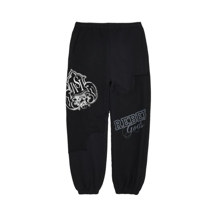 Buy Undercover Undercoverism Patchwork Sweatpants 'Black' - UI1B4501 ...