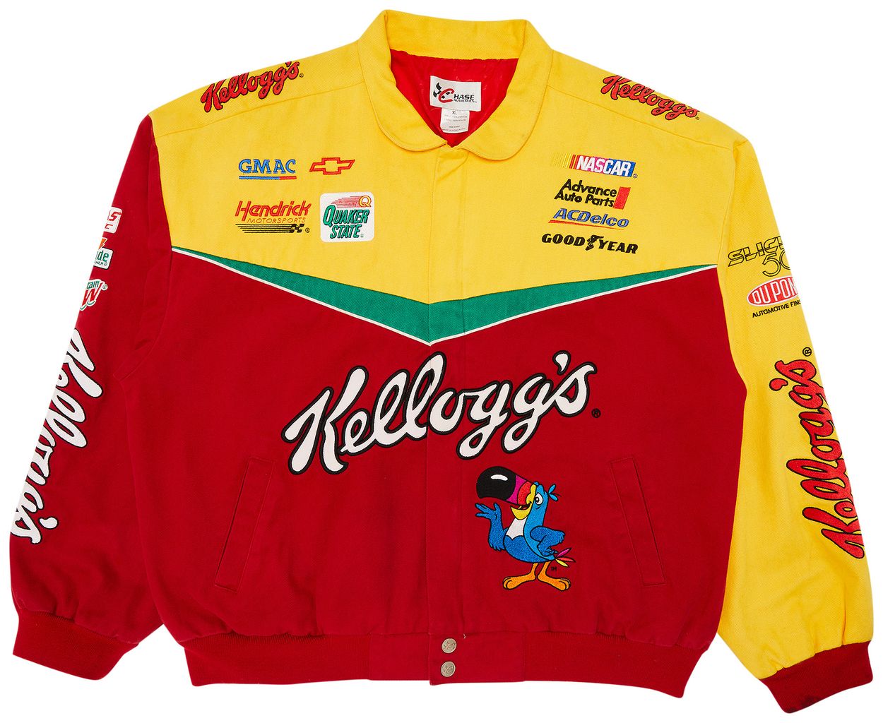 Buy Vintage Chase Authentics Kellogg's Nascar Racing Jacket 'Red/Yellow ...