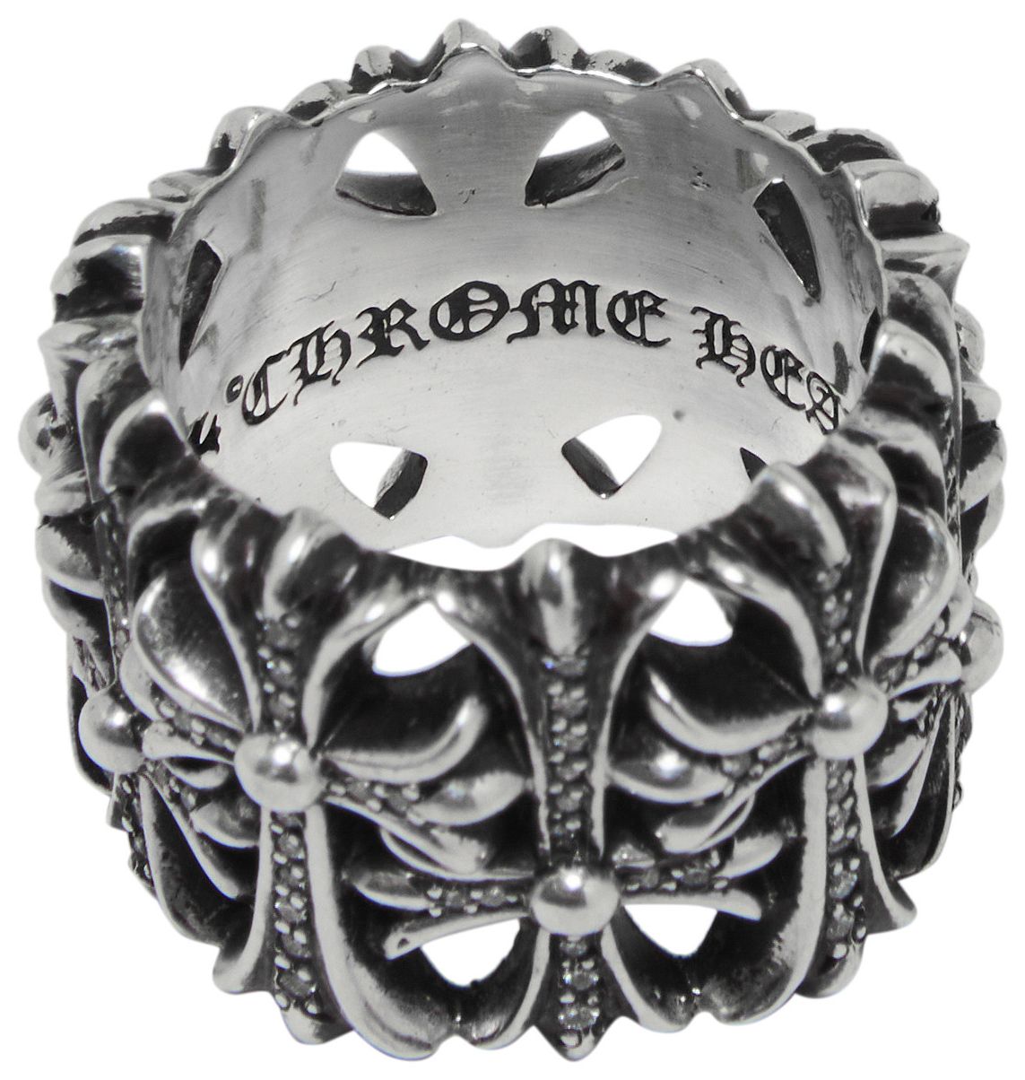 Buy Chrome Hearts Cemetery Ring 'Silver' - 1383 100000606CR SILV | GOAT