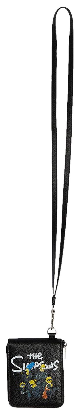 Buy Balenciaga The Simpsons Essential Small Wallet With Strap 'Black ...