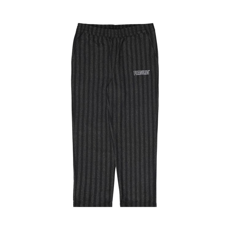 Buy Pleasures Control Striped Easy Pant 'Black' - P22SP008 BLAC | GOAT