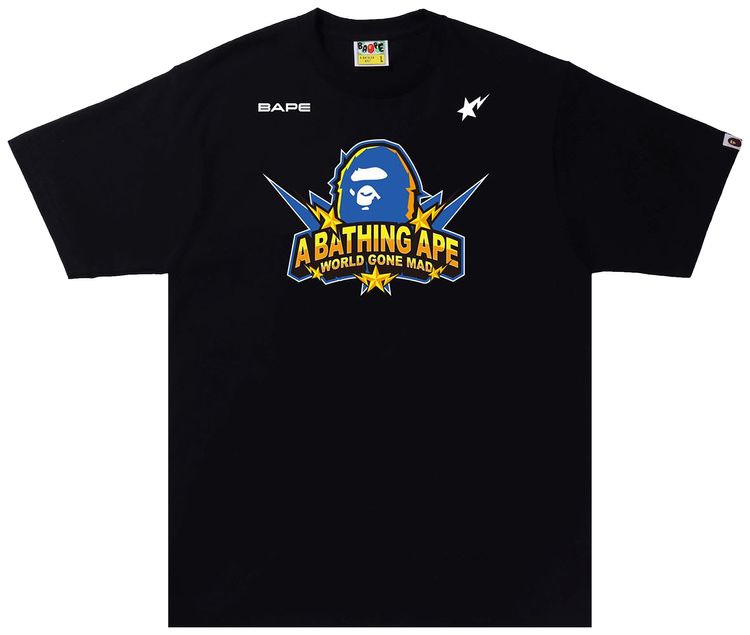 Buy BAPE Team Logo Tee 'Black' - 1I30 110 064 BLACK | GOAT