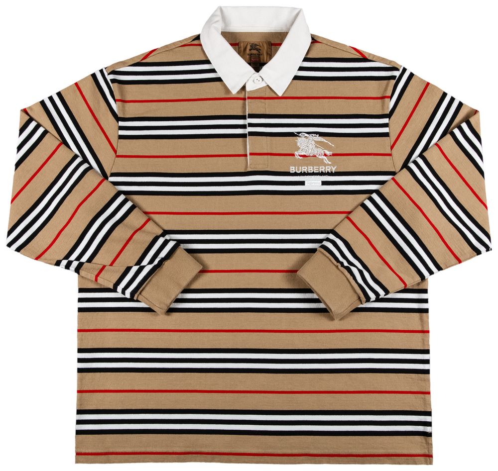 Buy Supreme x Burberry Rugby 'Beige' - SS22KN12 BEIGE | GOAT