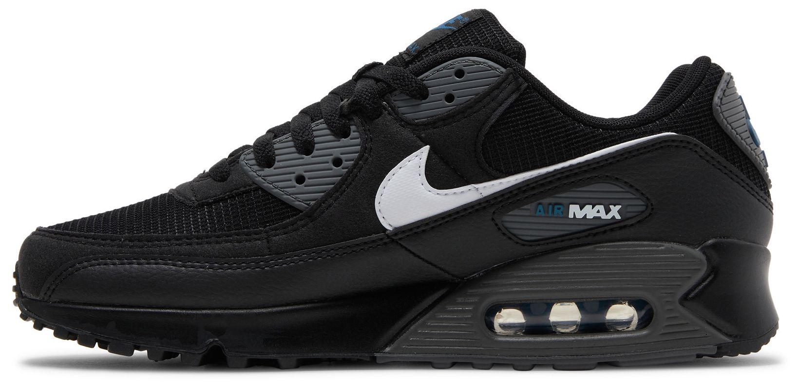 Buy Nike Air Max 90 'Black Iron Grey Marina' - DR0145 002 | GOAT