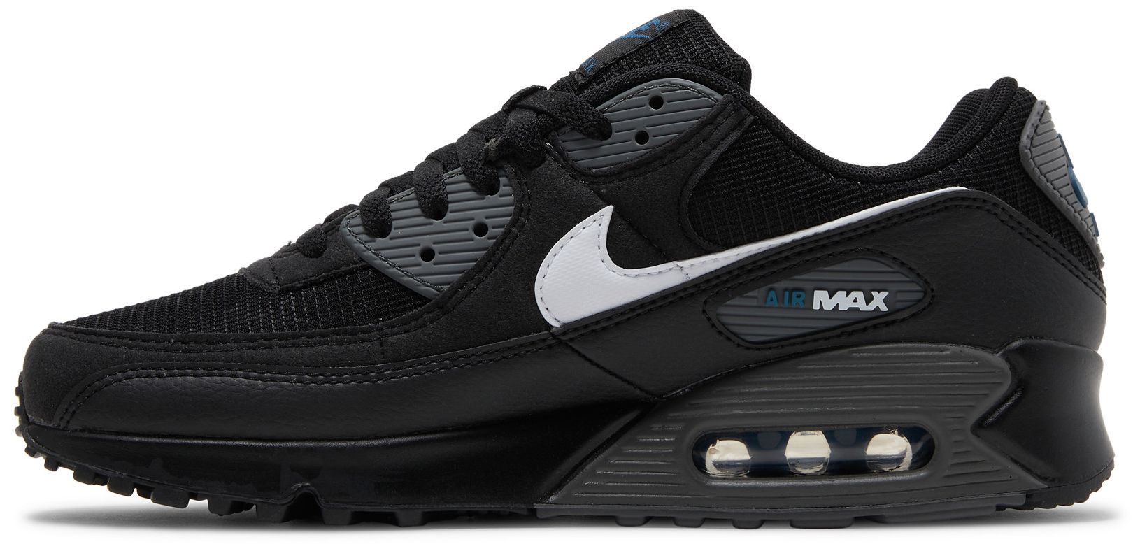 Buy Nike Air Max 90 'Black Iron Grey Marina' - DR0145 002 | GOAT