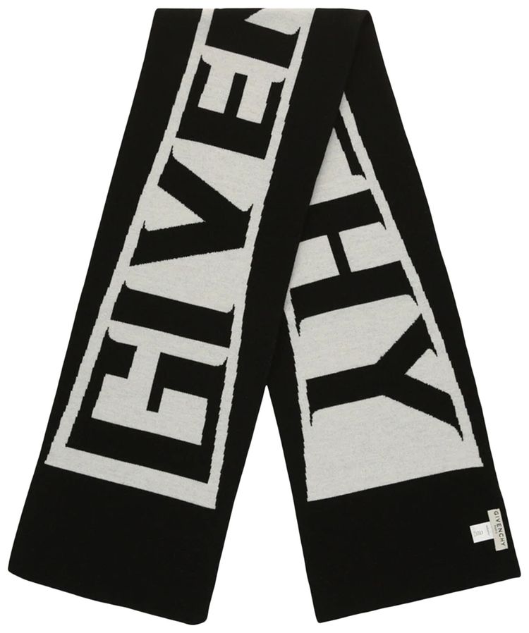 Buy Givenchy Monogram Football Wool Scarf 'Black' - GV3018 U2082 1 | GOAT