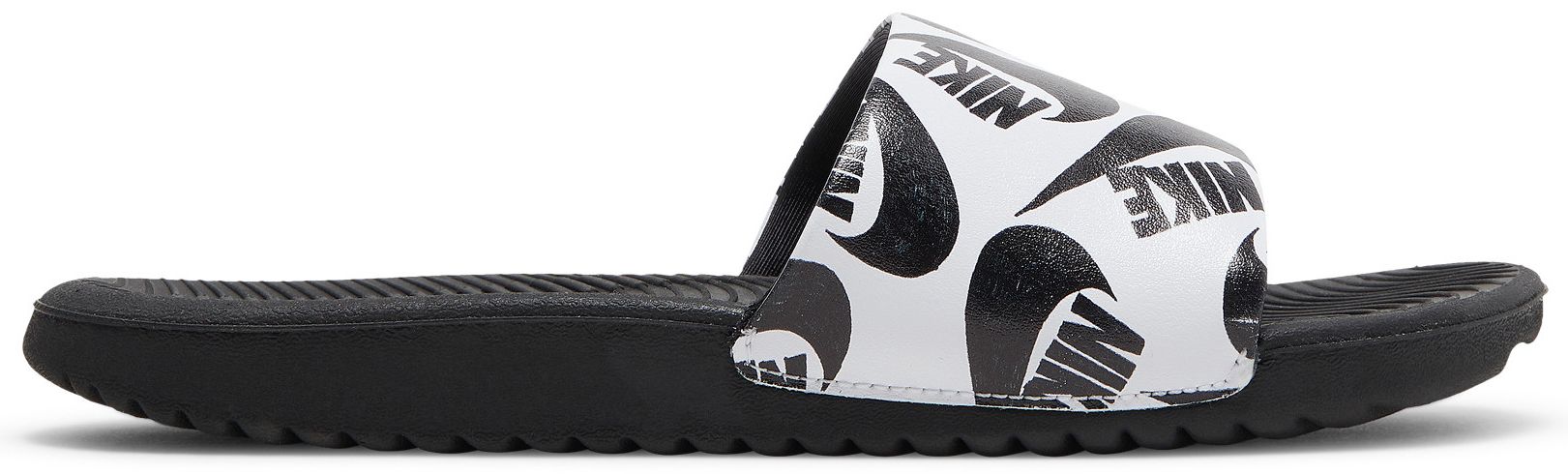 Buy Nike Kawa Slide SE JDI GS 'Black White' - CT6619 100 | GOAT