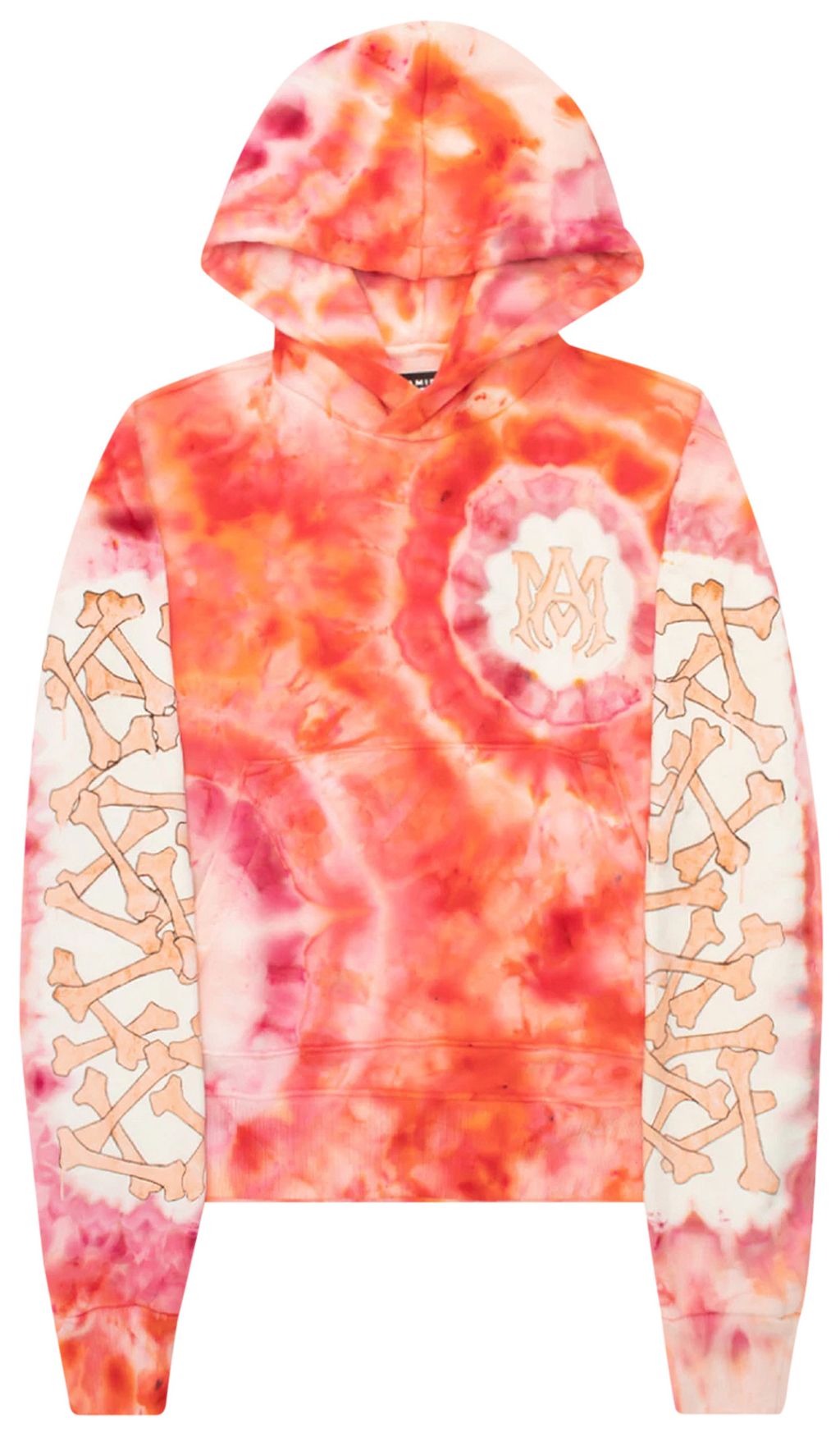 Buy Amiri Tie Dye Bones Hoodie 'Peach' - SS22MJL014 694 PEAC | GOAT