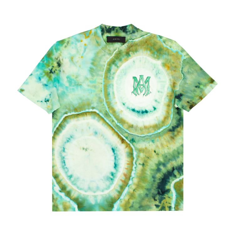 Buy Amiri Tie Dye Watercolor MA Tee 'Green' - SS22MJL003 310 GREE | GOAT UK