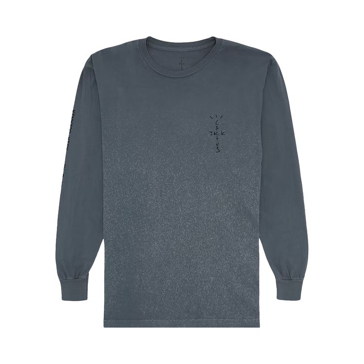 Buy Cactus Jack by Travis Scott Back Bling Long-Sleeve T-Shirt 'Grey ...
