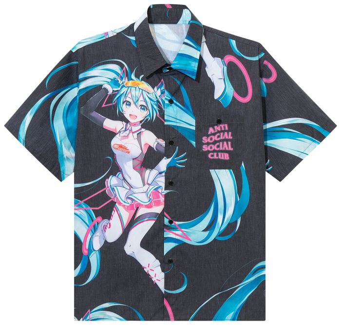 Buy Anti Social Social Club x Good Smile Racing Hatsune Miku Button Up ...