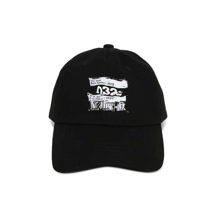 Buy 032C Barcode Cap 'Black' - SS22 A 0010 M BLAC | GOAT