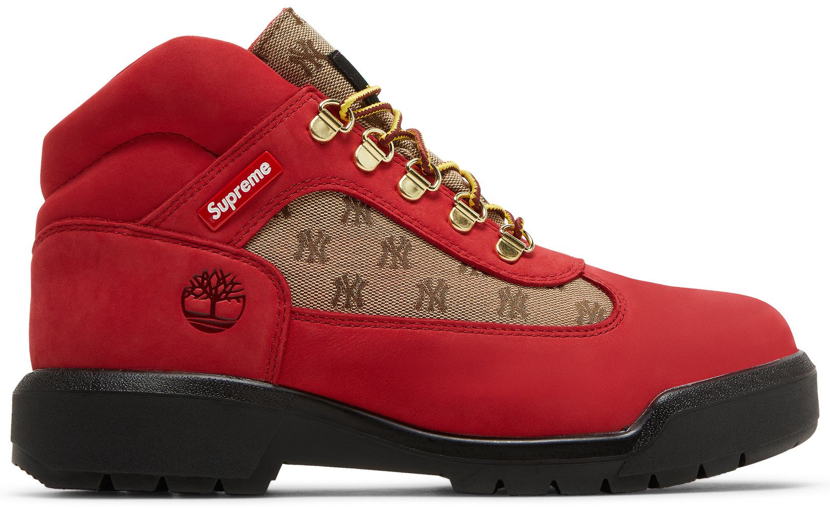 Buy Supreme x New York Yankees x Timberland Field Boot 'Red' - TB0A5T2F ...