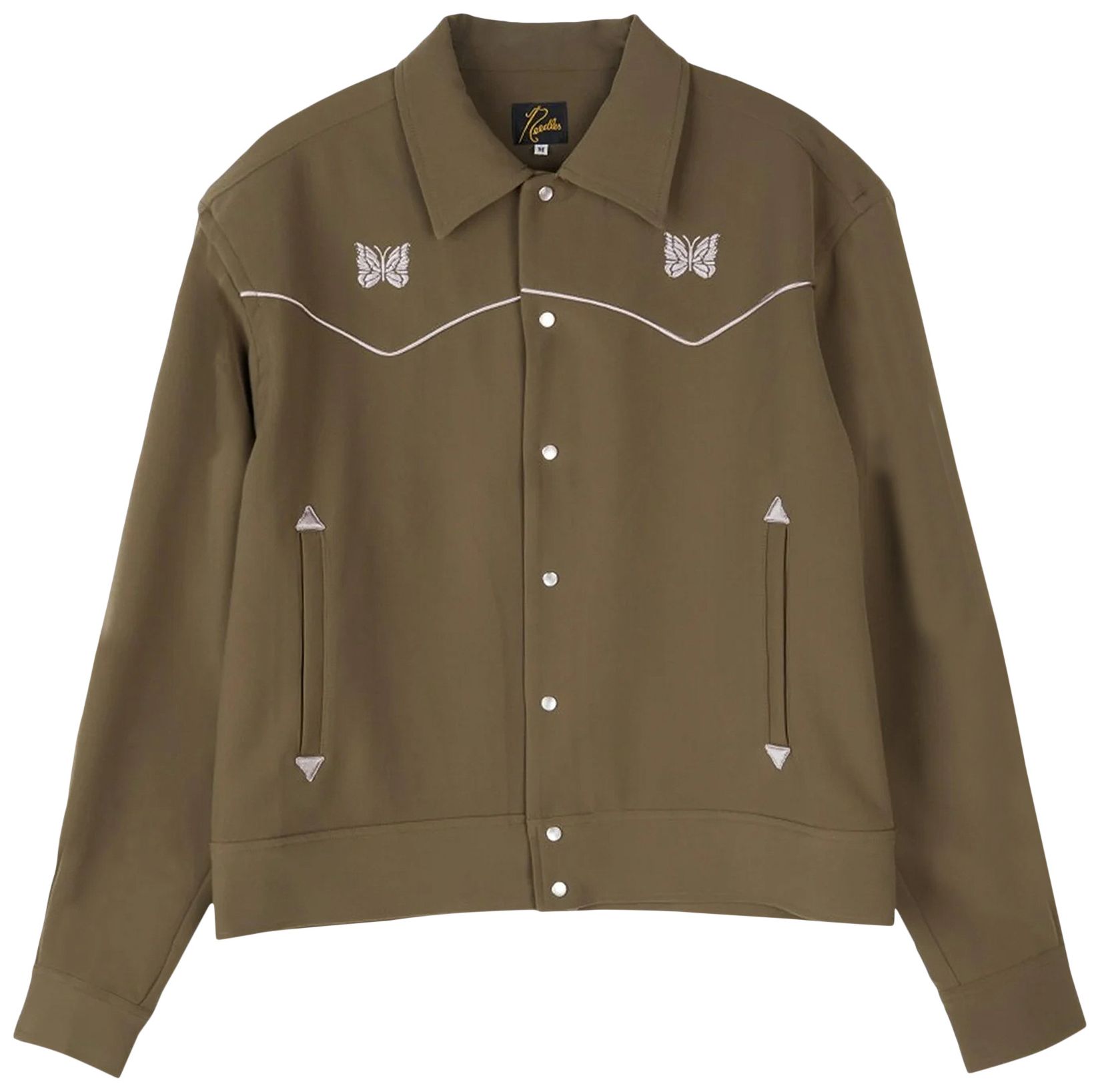 Buy Needles Piping Cowboy Jacket 'Olive' - JO169A OLIV | GOAT