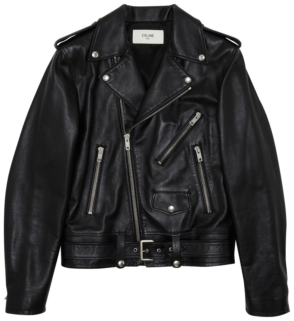 Buy CELINE Biker Jacket 'Black' - 2E158599E 38NO | GOAT