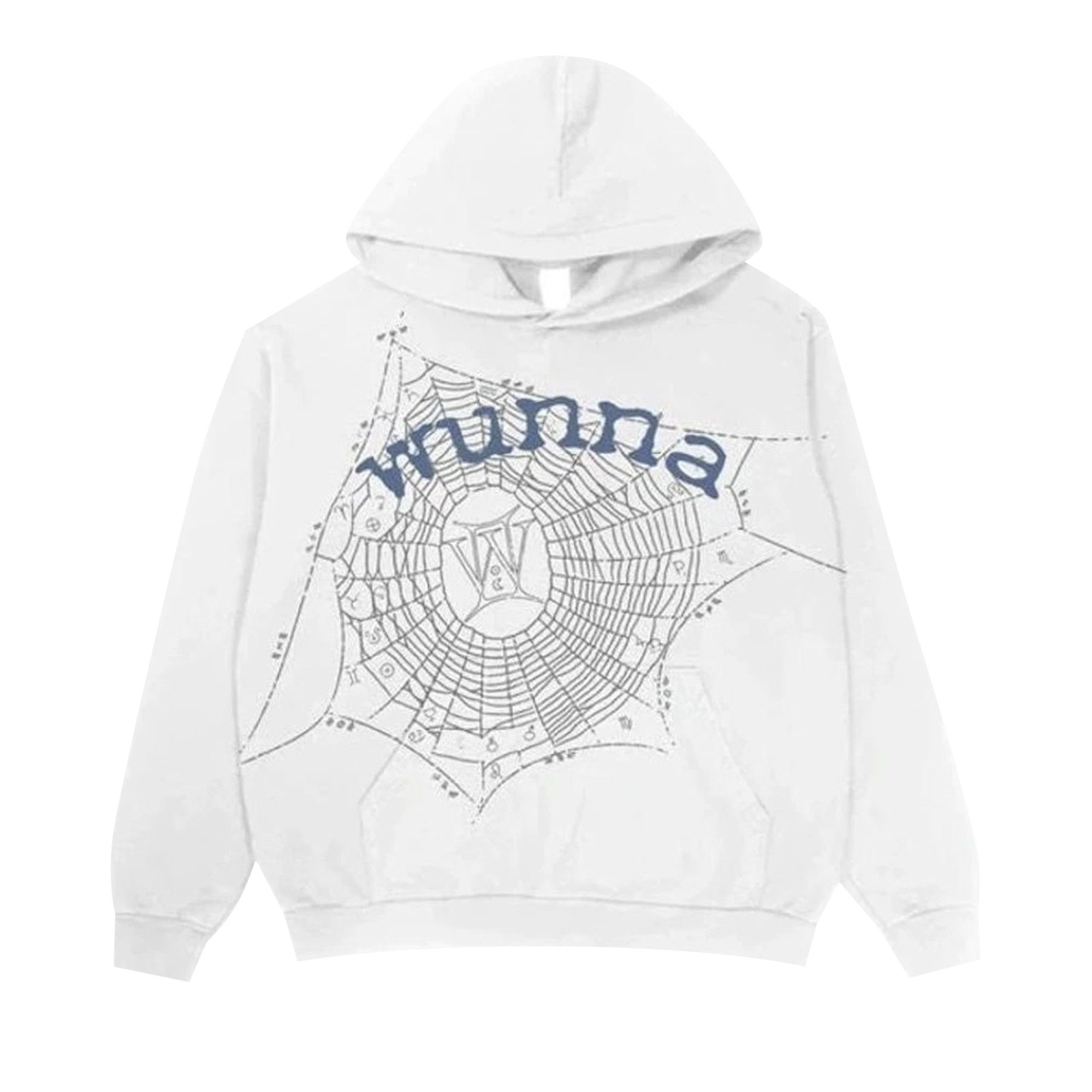 Buy Sp5der Wunna Hoodie 'White' - 2406 1SS200106WH WHIT | GOAT