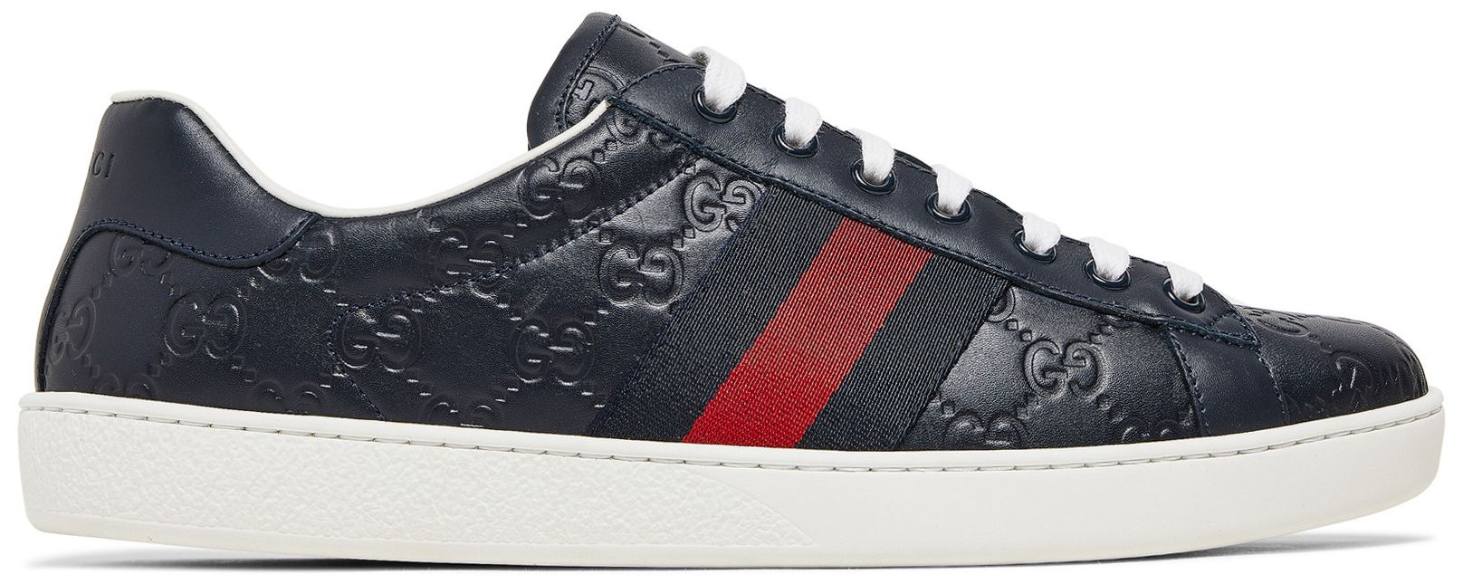Buy Gucci Ace Signature 'Blue' - 386750 CWCG0 4072 | GOAT