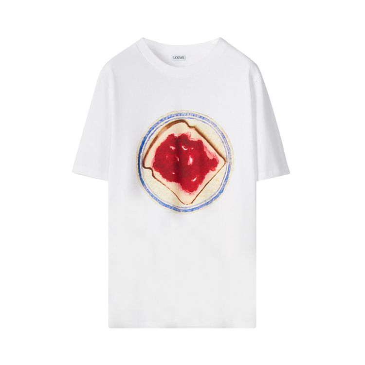 Buy Loewe Jam Print T-Shirt 'White' - S359333XCH 2100 | GOAT