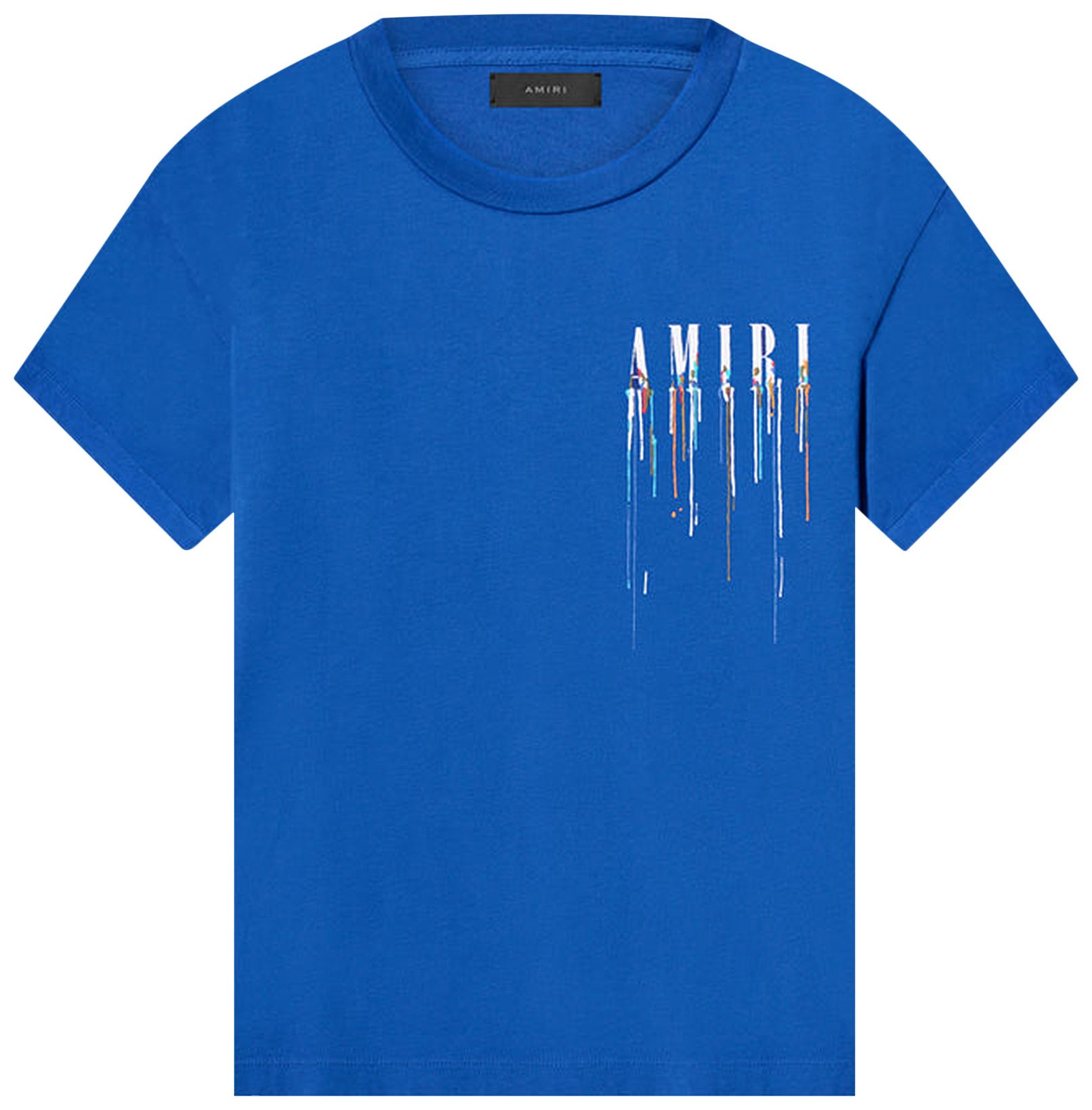 Buy Amiri Paint Drip Core Logo Tee 'Blue/White' - PS22MJL026 466 BLUE ...