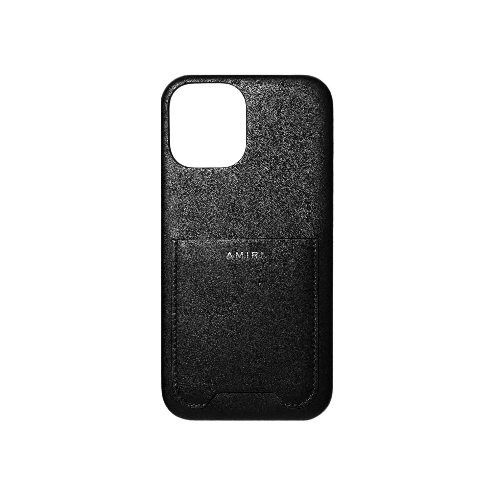 Buy Amiri Nappa iPhone 12 Case 'Black' - PS22MIC001 001 BLAC | GOAT
