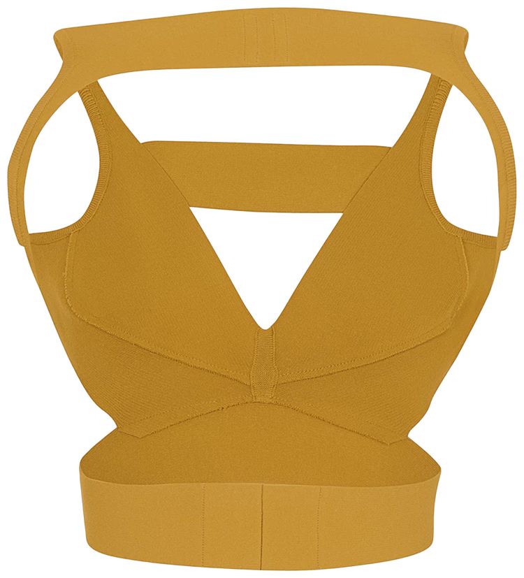 Buy Rick Owens Knit Top Sling Bra 'Mustard' - RO20S1695 MUST | GOAT