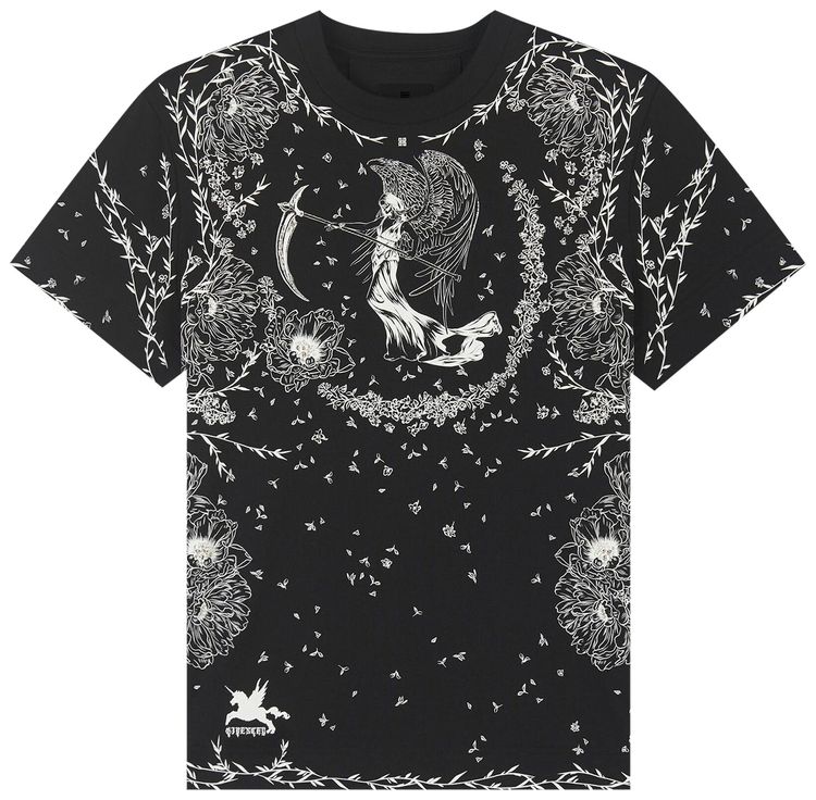 Buy Givenchy Gothic Print T-Shirt 'Black' - BW707ZG0SU 001 | GOAT