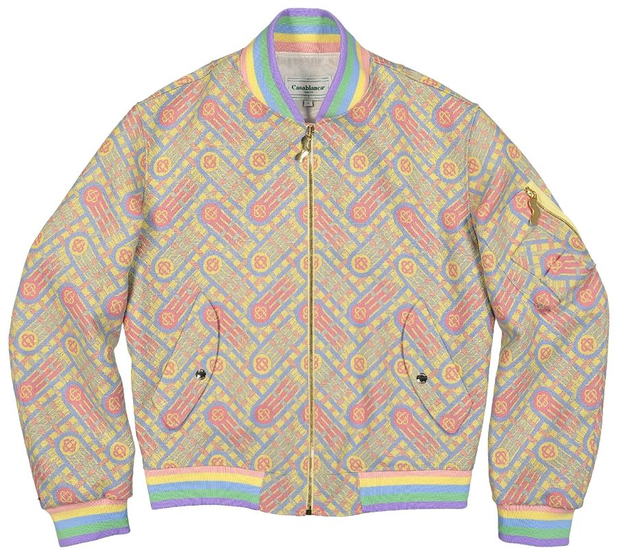 Buy Casablanca Bomber Jacket 'Candy Ping Pong Monogram' - MS22 JK 036 ...