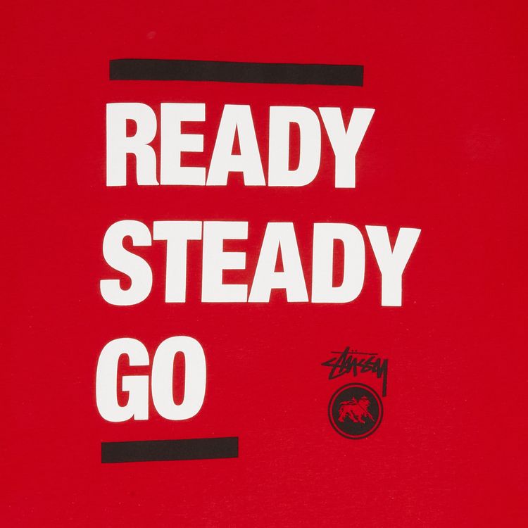 Buy Stussy Ready Steady Go Tee 'Red' - 1903034 RED | GOAT