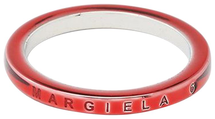 Buy MM6 Maison Margiela Ring 'Red Polished/Palladio' - SM7UQ0016 SV0109 ...