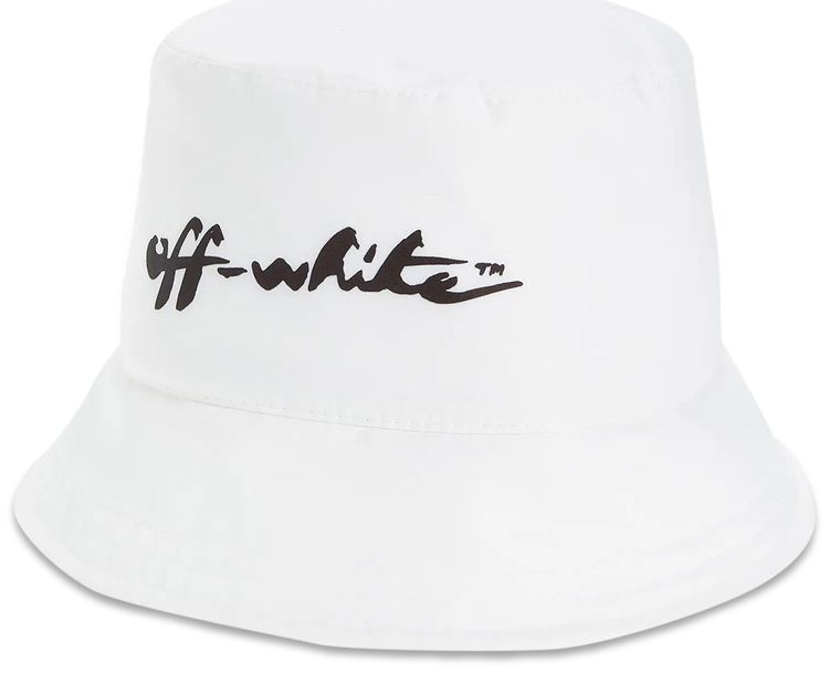 Buy Off-White Bucket Hat 'White' - OWLB021S22FAB0010110 | GOAT AU