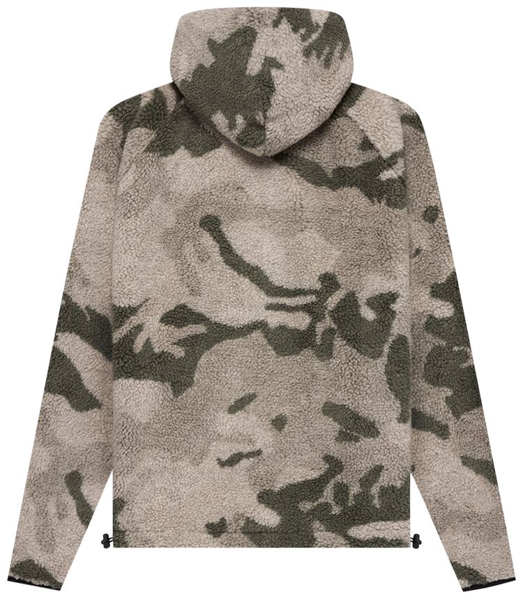 Buy Fear Of God Essentials Polar Fleece Half Zip Hoodie Camo