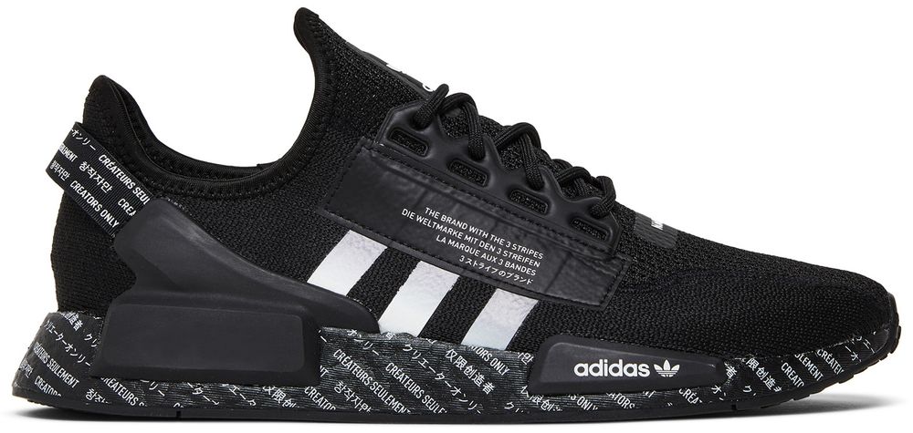 Buy Adidas NMD_R1 V2 'Script - Black' - GX1120 | GOAT