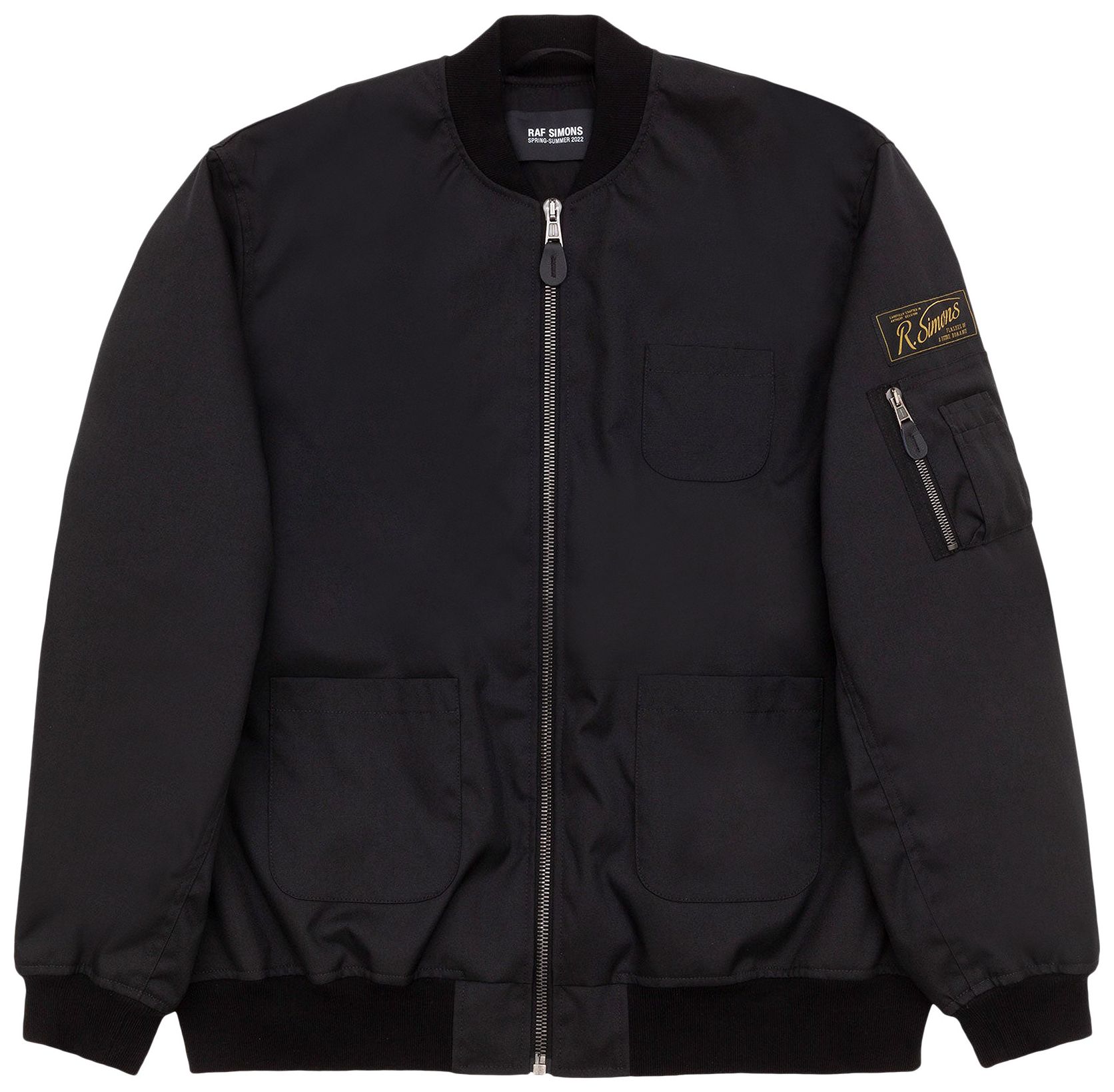 Buy Raf Simons School Uniform Bomber Grimcrawler 'Black' - 221 623A ...