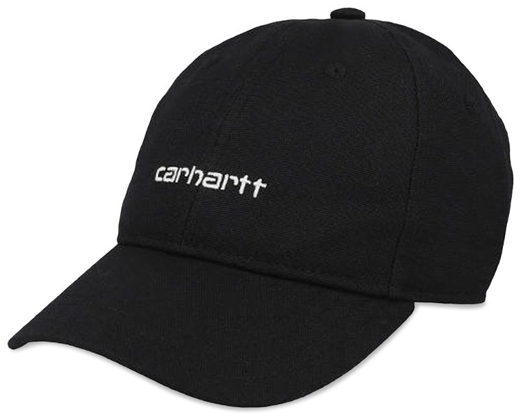 Buy Carhartt WIP Canvas Script Cap 'Black' - I028876 BLAC | GOAT