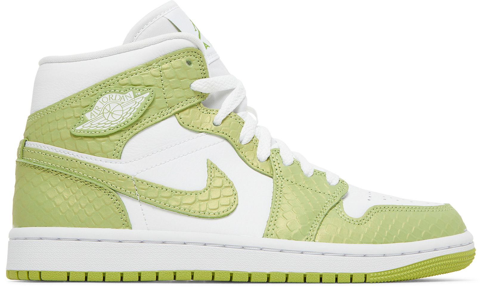 Buy Wmns Air Jordan 1 Mid SE 'Green Python' - DV2959 113 | GOAT