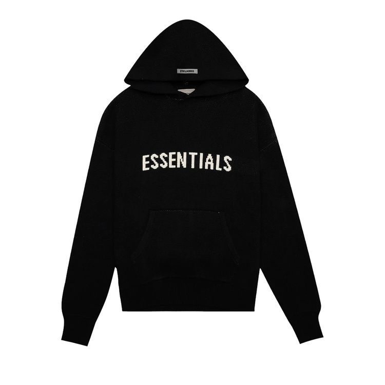 Buy Fear of God Essentials Knit Sweater 'Black' - 192HO202050F | GOAT