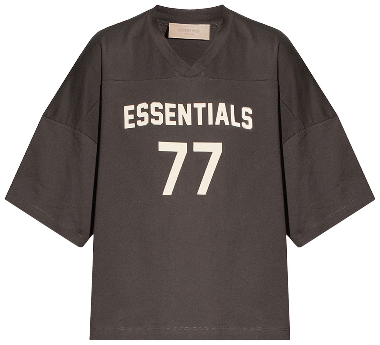 Buy Fear of God Essentials Football Tee 'Iron' - 125BT213020FW | GOAT