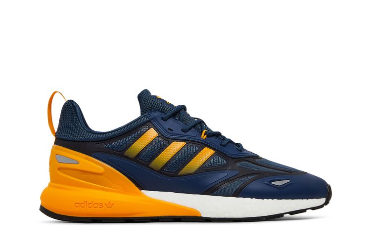 Buy Adidas ZX 2K Boost 2.0 'Crew Blue Semi Solar Gold' - GZ7733 | GOAT