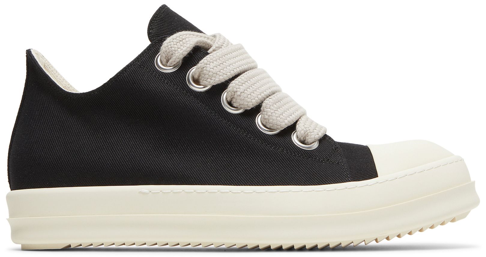 Buy Rick Owens DRKSHDW Fogachine Cotton Megalace Low 'Black Milk ...