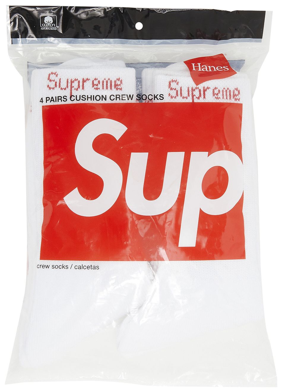 Buy Supreme x Hanes Crew Socks (4 Pack) 'White' - SS22A26 WHITE | GOAT