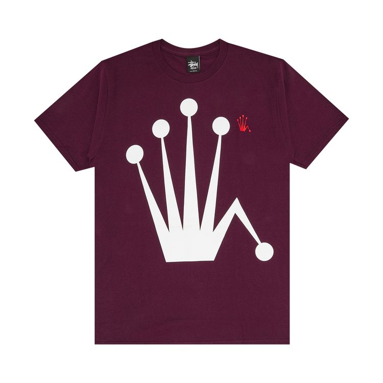 Buy Stussy Big Crown Tee 'Eggplant' - 1903073 EGGP | GOAT